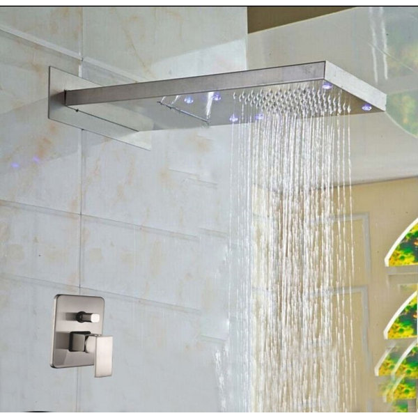 Juno Showers Rain Fixed Shower Head 2 5 Gpm Gpm Wayfair